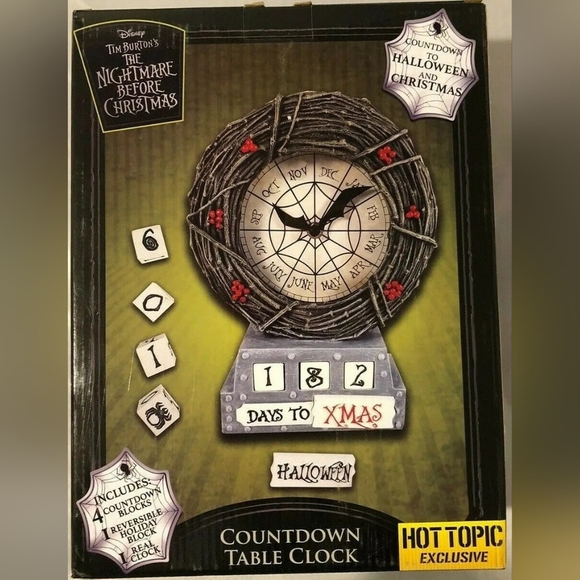 Disney | Accents | Nightmare Before Christmas Countdown Clock | Poshmark